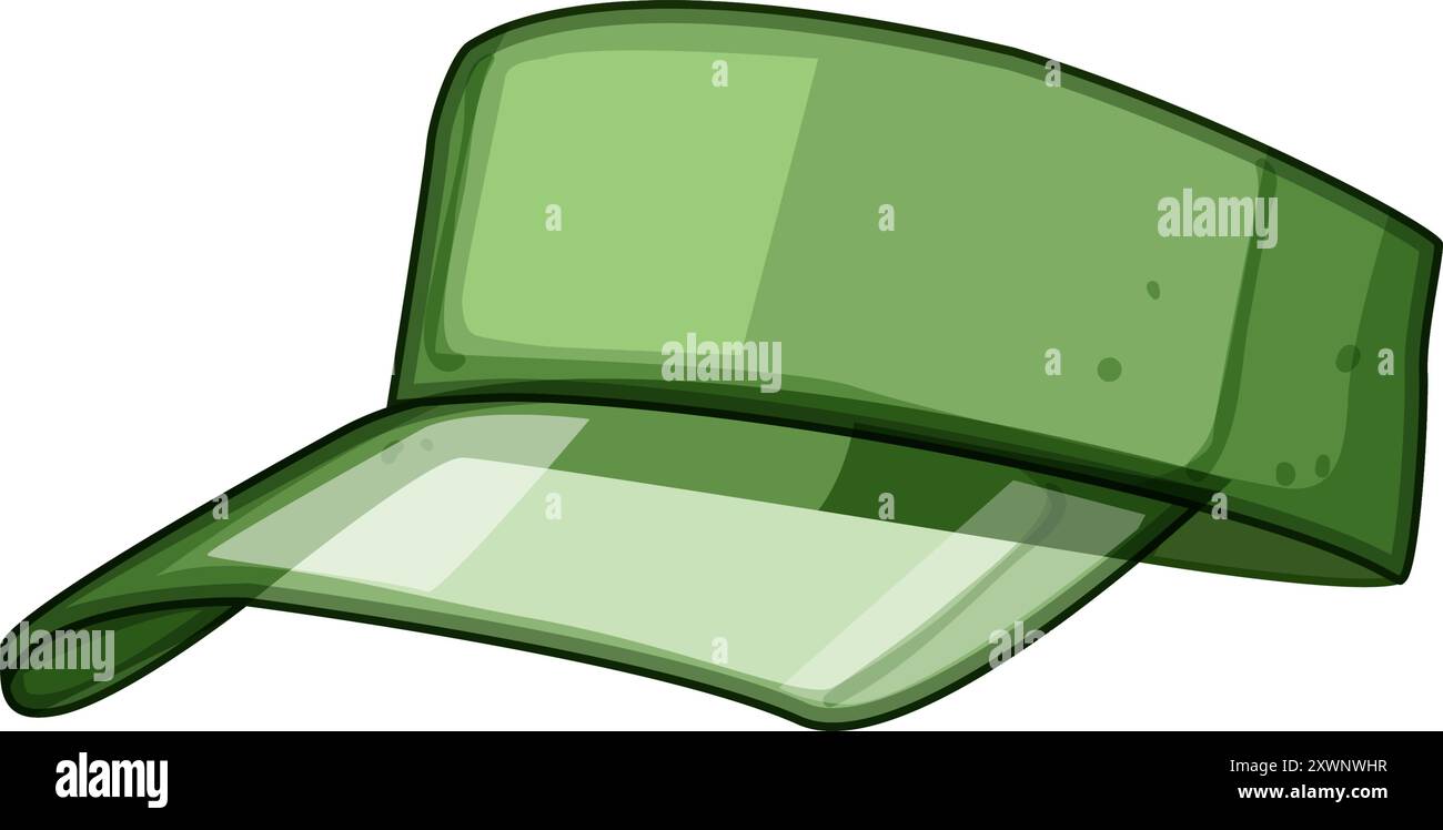 headwear visor cap cartoon vector illustration Stock Vector Image & Art ...