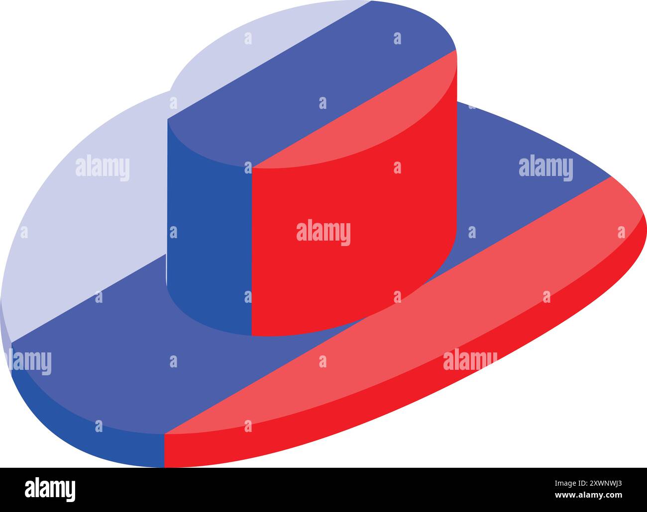 Russian flag forming a traditional ushanka hat, representing russian ...