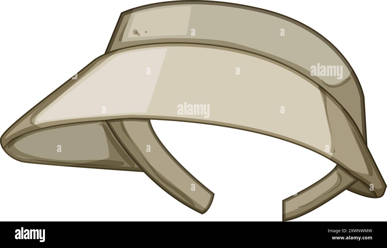 tennis visor cap cartoon vector illustration Stock Vector Image & Art ...