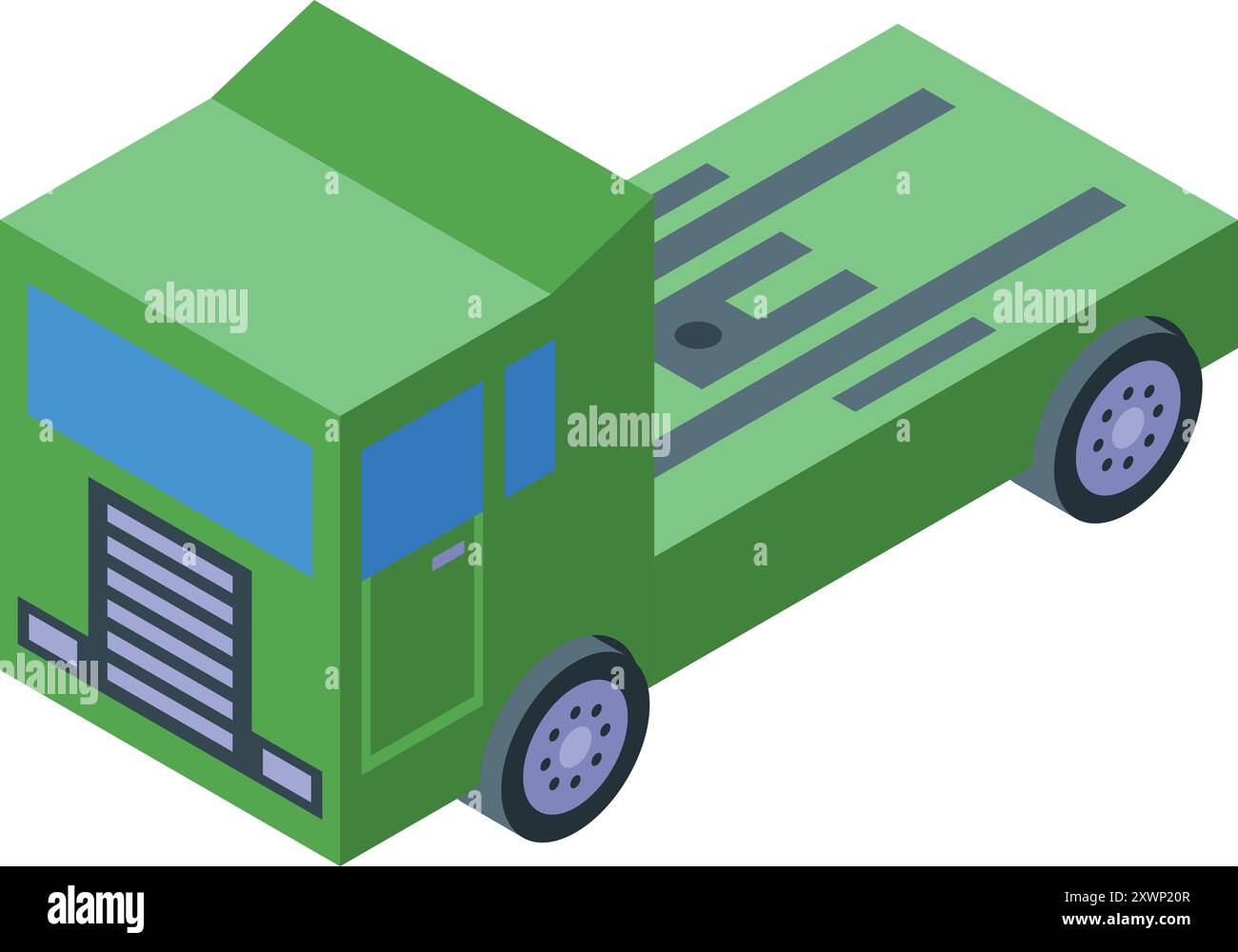 Empty flatbed truck isolated hi-res stock photography and images - Alamy