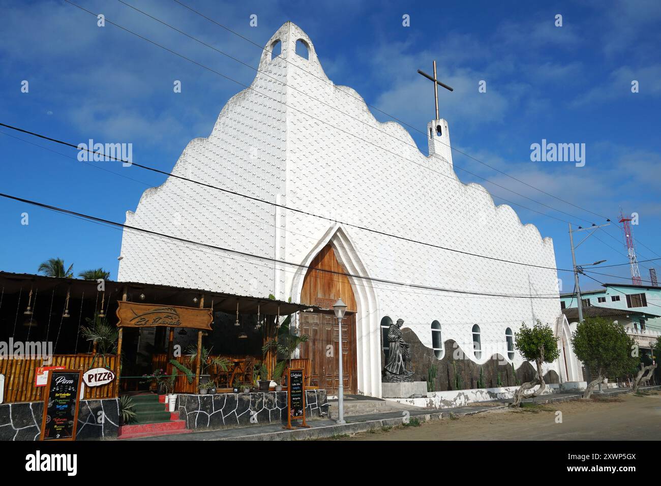 Iglesia Catolica Cristo Salvador, Catholic Church, Isabela Island ...