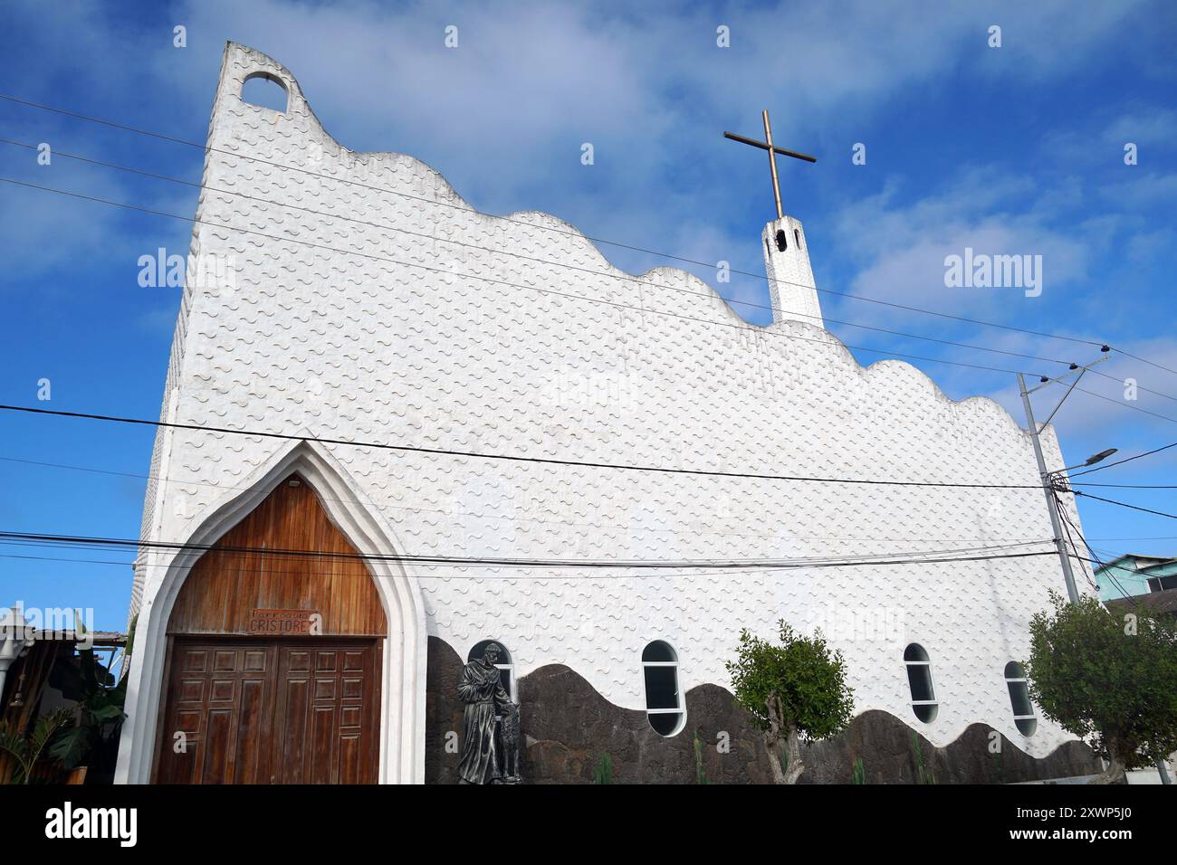 Iglesia Catolica Cristo Salvador, Catholic Church, Isabela Island ...