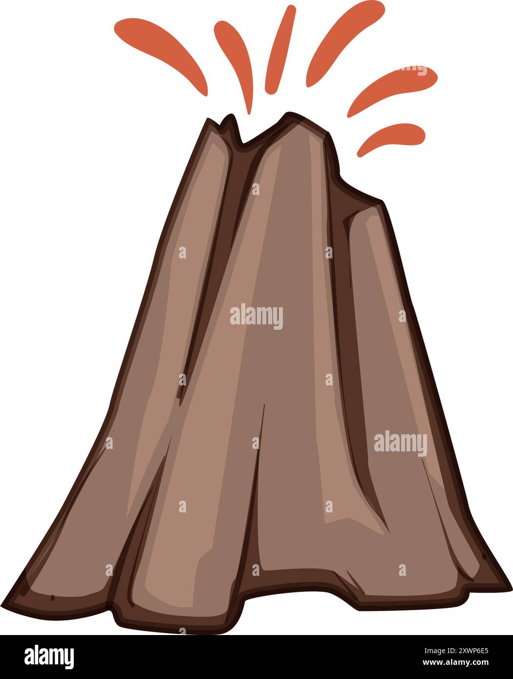 plume volcano eruption cartoon vector illustration Stock Vector Image & Art - Alamy