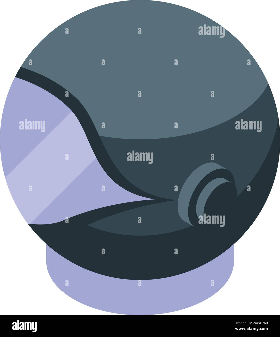 Astronaut helmet is floating in the vast expanse of space, evoking a ...