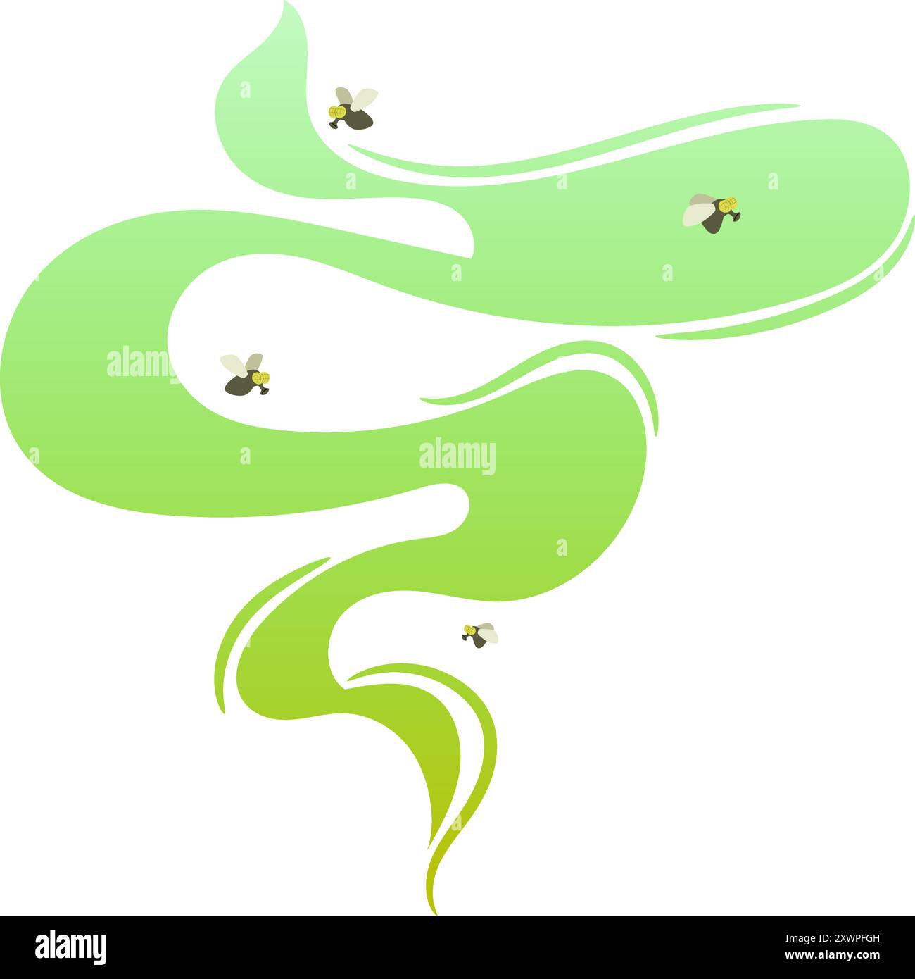 Green smoke with flies to represent stench and smelly odors authors ...