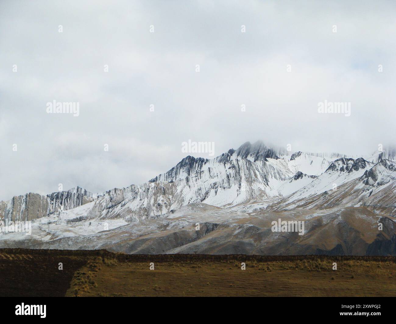 Peaks of La Raya mountain range near Layo, Peru Stock Photo - Alamy
