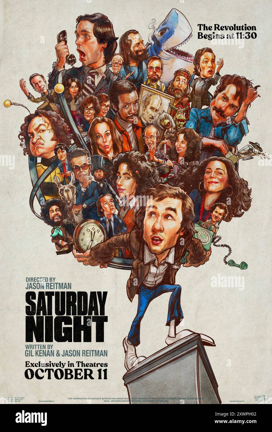 Saturday Night movie poster Stock Photo - Alamy
