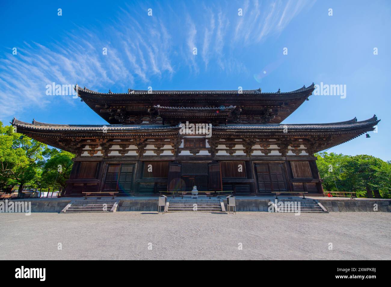 Kondo Main Hall in To-Ji Temple. To Ji Temple is a Shingon Buddhist ...