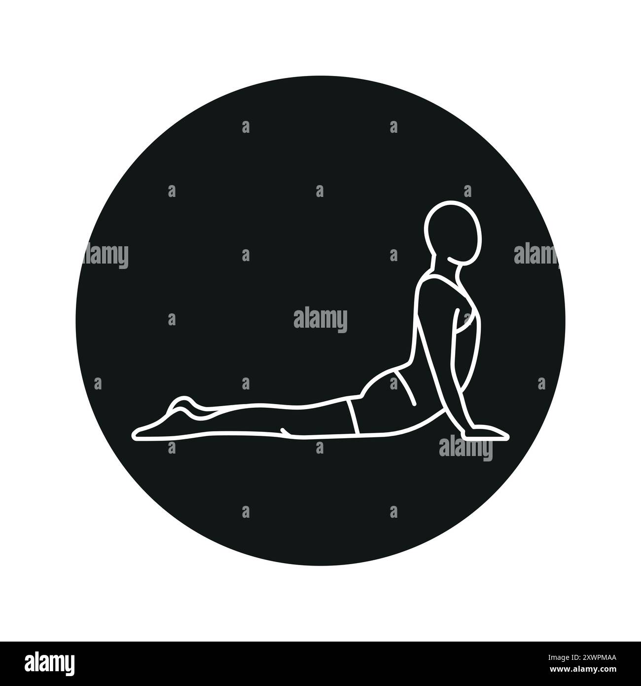Bhujangasana pose Stock Vector Images - Alamy