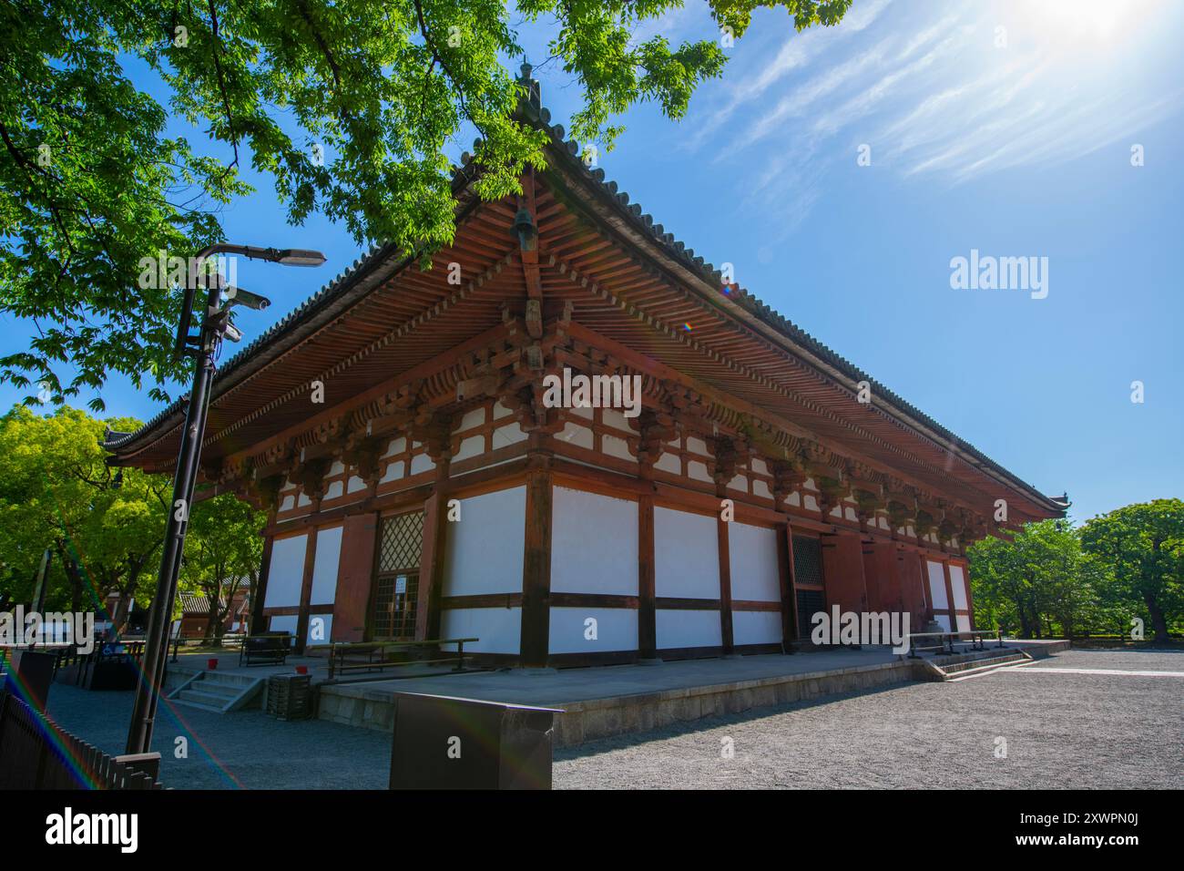 Kodo Lecture Hall in To-Ji Temple. To Ji Temple is a Shingon Buddhist ...