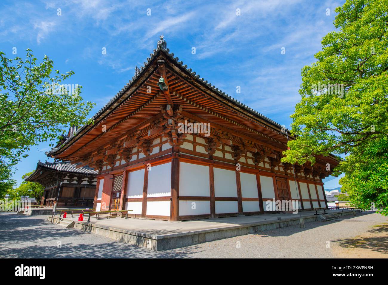 Kodo Lecture Hall in To-Ji Temple. To Ji Temple is a Shingon Buddhist ...