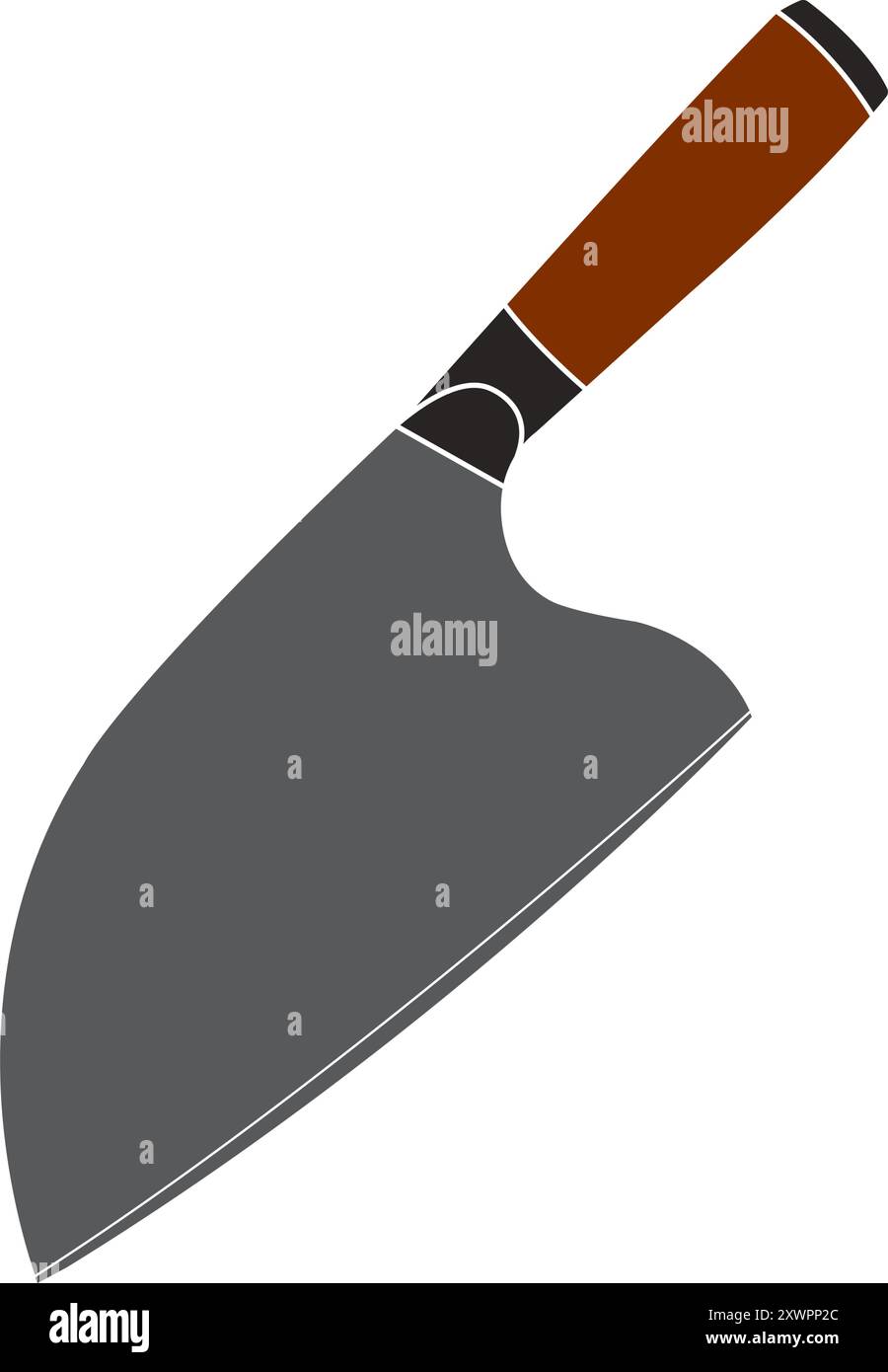 sturdy butcher knife vector illustration simple design Stock Vector ...