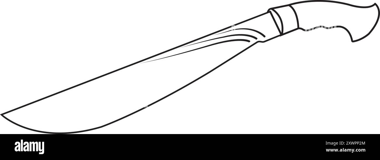 carved machete vector illustration symbol design Stock Vector Image ...