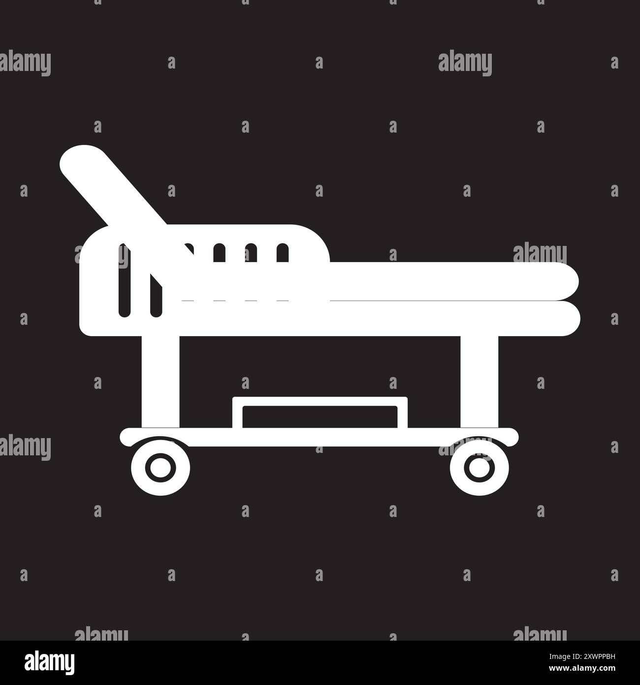 Patient trolley bed Stock Vector Images - Alamy