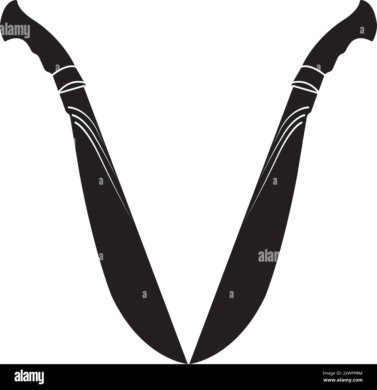 carved machete vector illustration symbol design Stock Vector Image ...