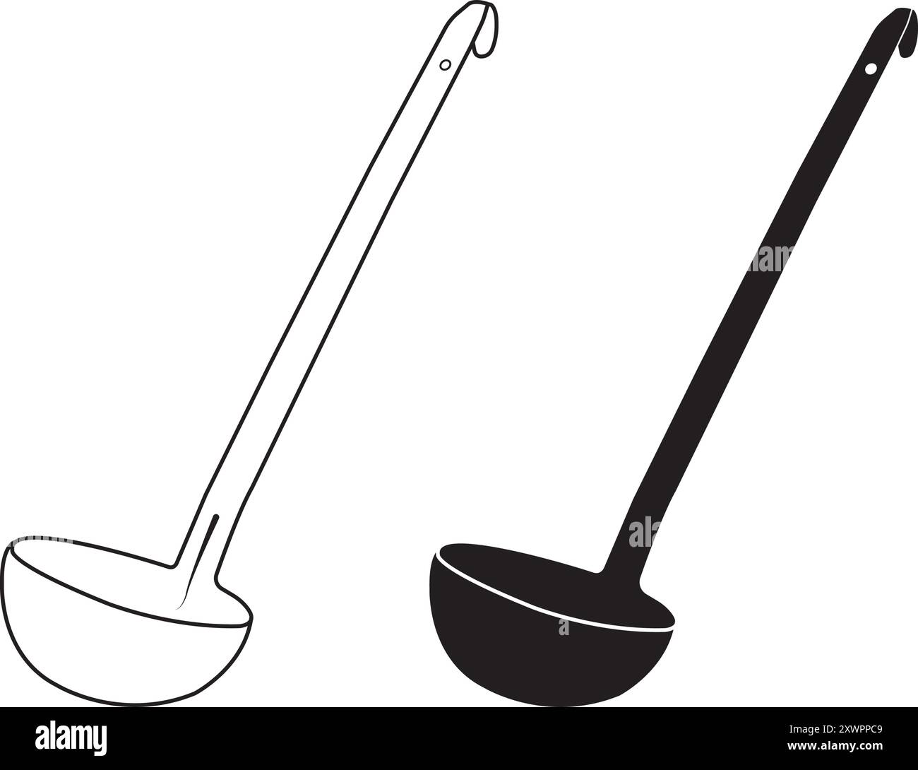 Cartoon ladle Black and White Stock Photos & Images - Alamy