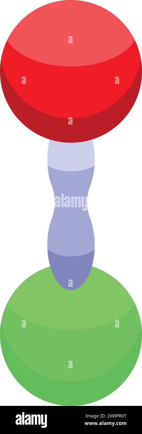 Classic roly poly toy standing upright, its weighted base ensuring it ...