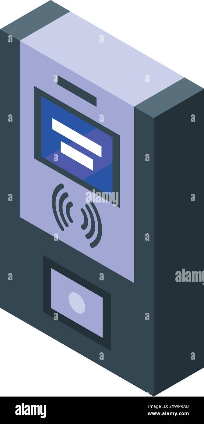 Cashless payment parking Stock Vector Images - Alamy