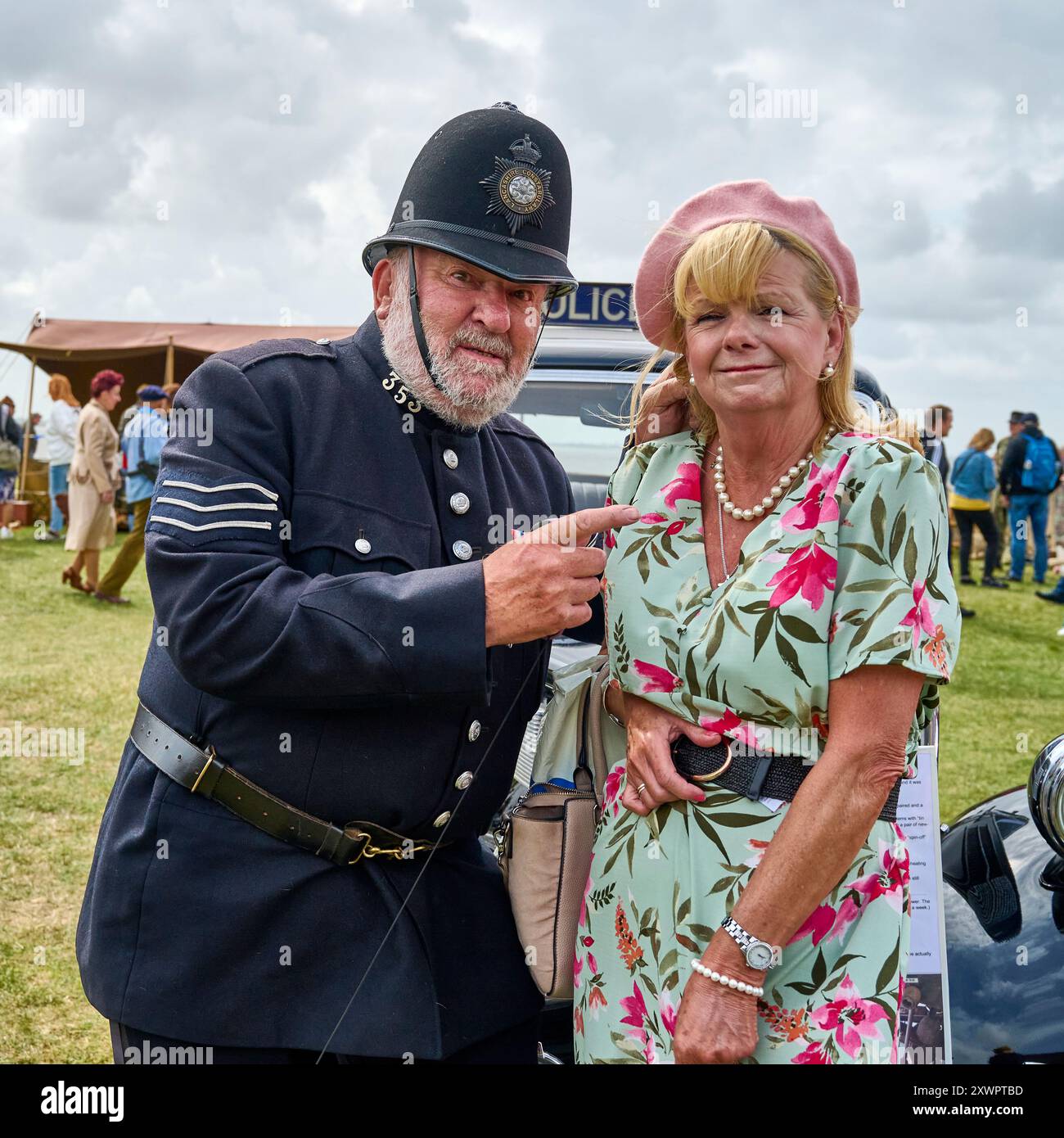 Lytham Wartime Festival 2024. Policeman making an arrest Stock Photo ...