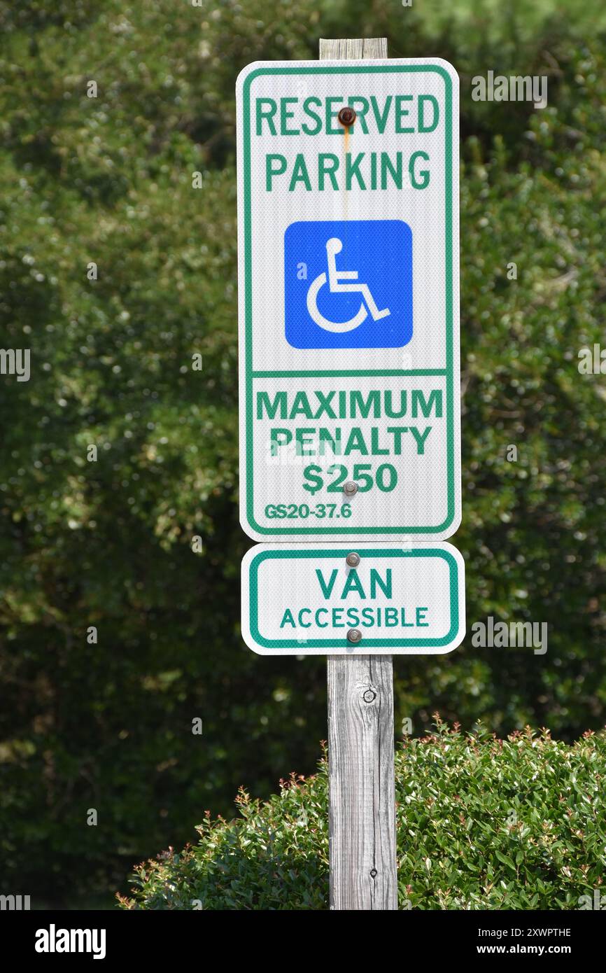 Reserved Parking for handicapped and disabled persons Stock Photo - Alamy