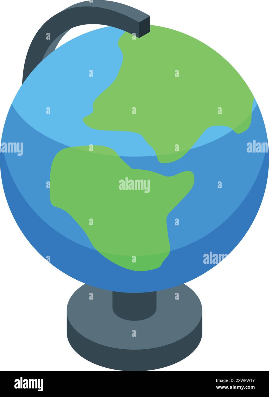 School globe showing south america for a geography lesson about ... School globe showing south america for a geography lesson about ...