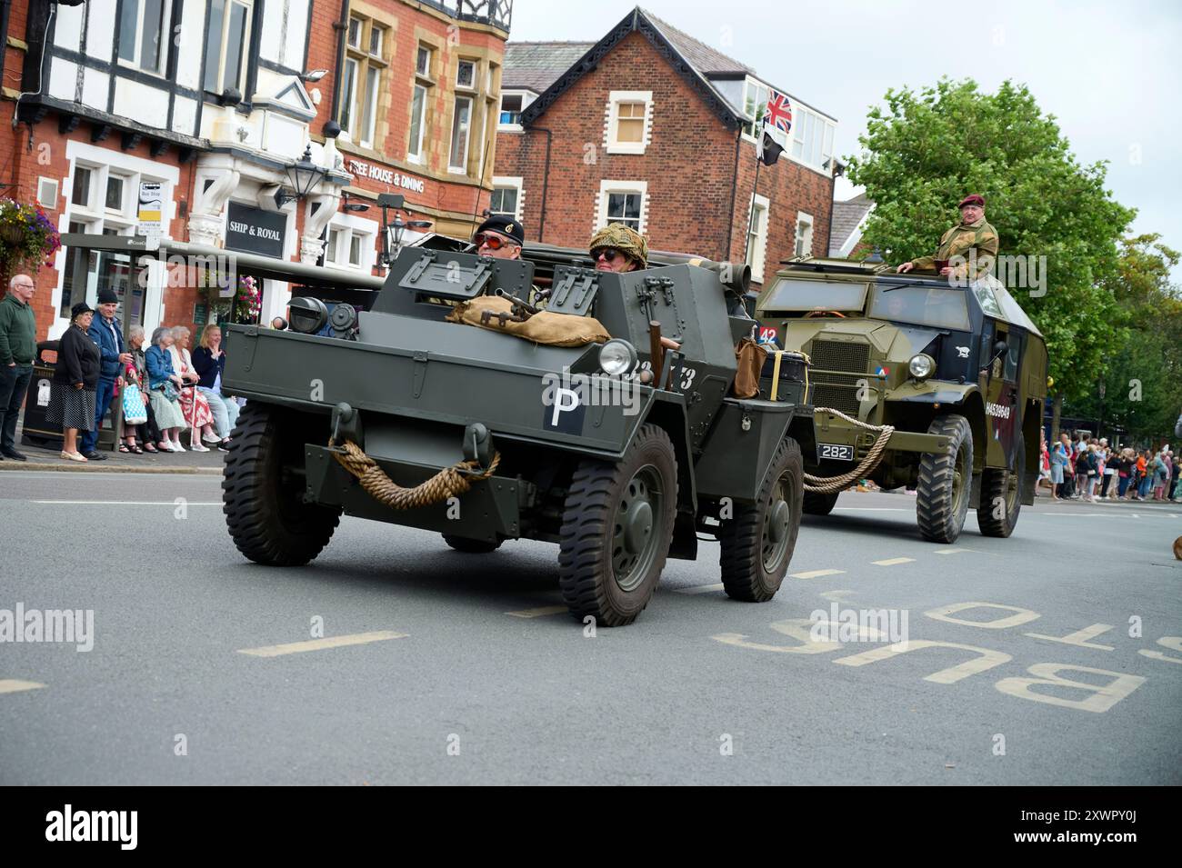 Lytham Wartime Festival 2024. The parade of vehicles involved Stock ...