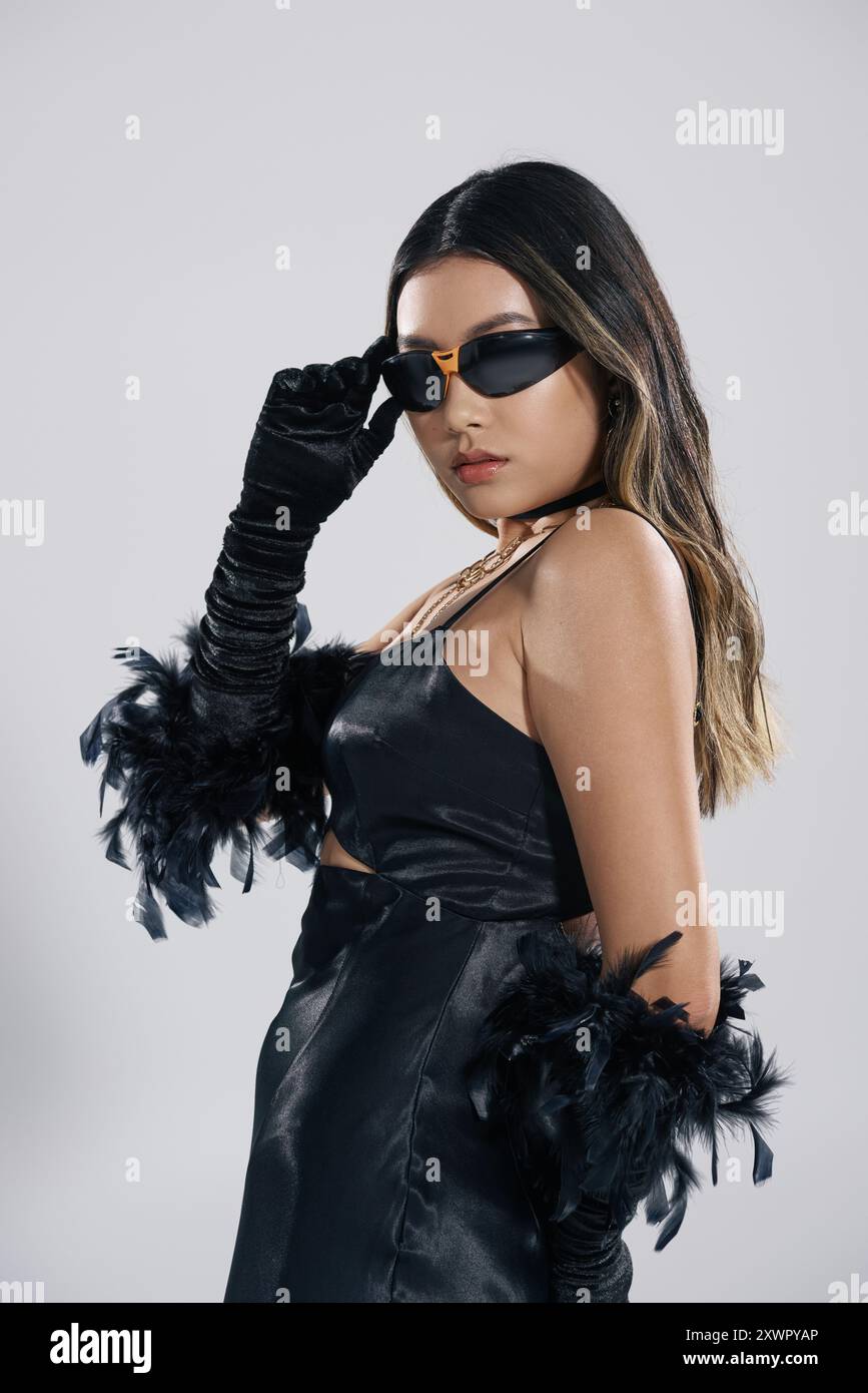 Black woman smirk hi-res stock photography and images - Alamy
