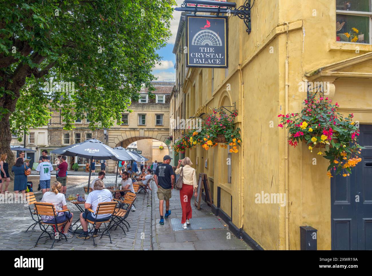 The Crystal Palace pub on Abbey Green with the Giant Plane Tree to the ...