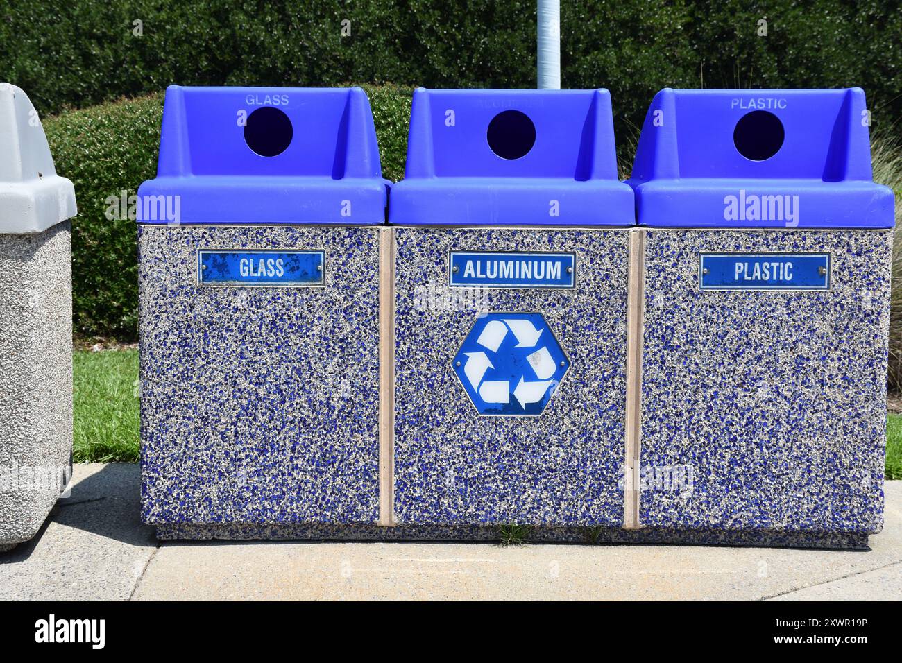 Recycling Bins at the Outer Banks Visitor Center in North Carolina ...