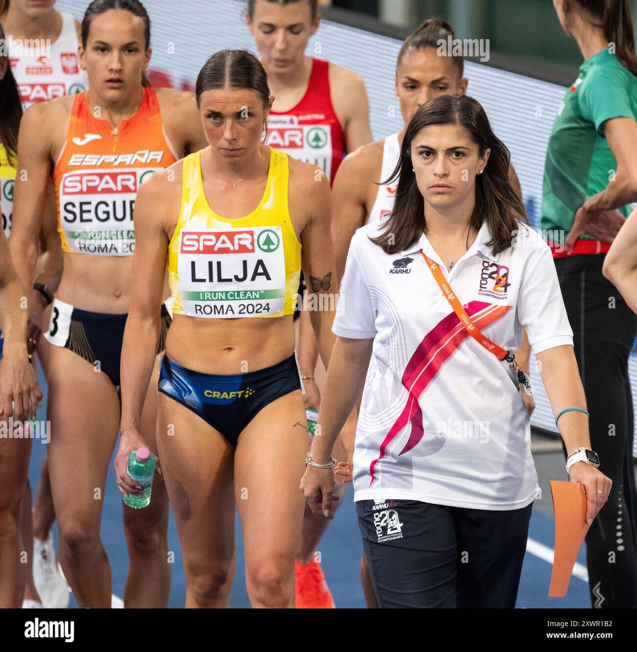 Lisa Lilja of Sweden competing in the women’s 400m semi finals at the ...