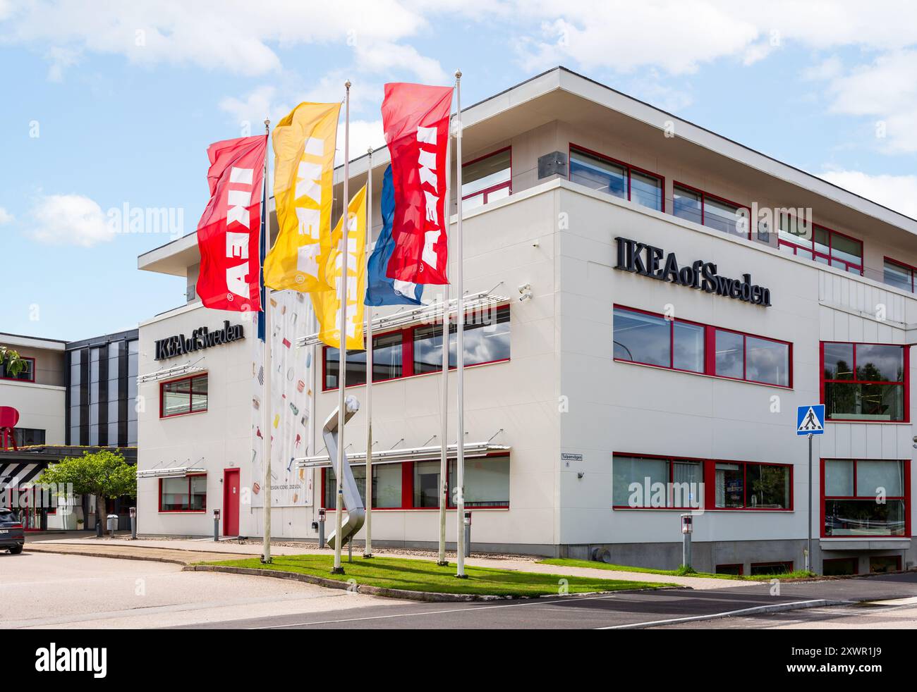 Headquarters of IKEA of Sweden AB in Älmhult, Sweden, the swedish subsidiary of Inter IKEA Group ...