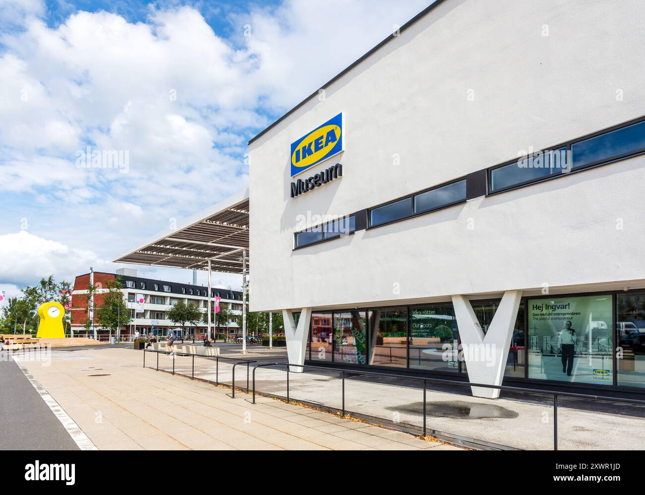 Entrance of the IKEA Museum in Älmhult, Sweden, open in 2016 in the ...