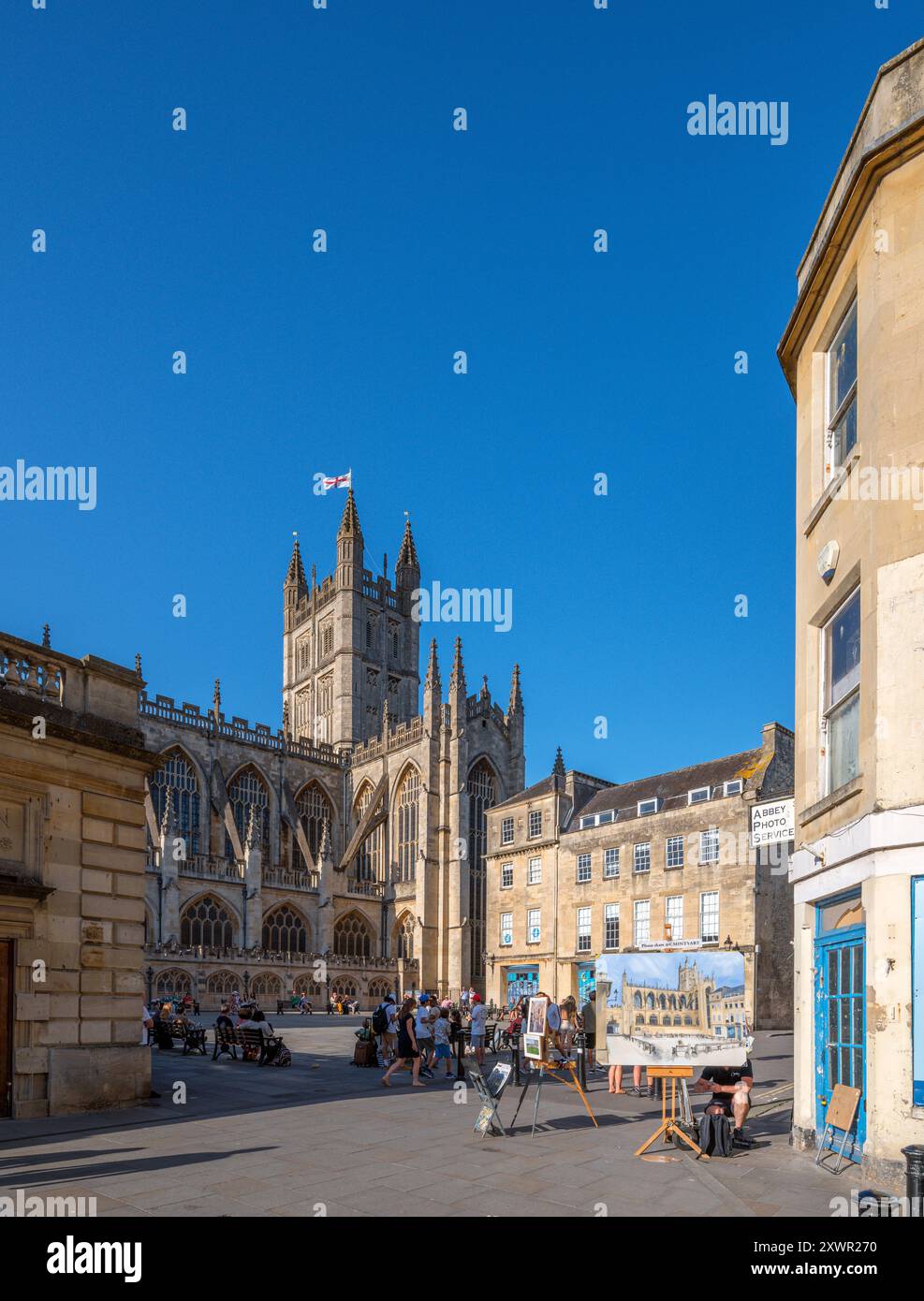 Bath Abbey from York Street Bath, Somerset, England, UK Stock Photo - Alamy