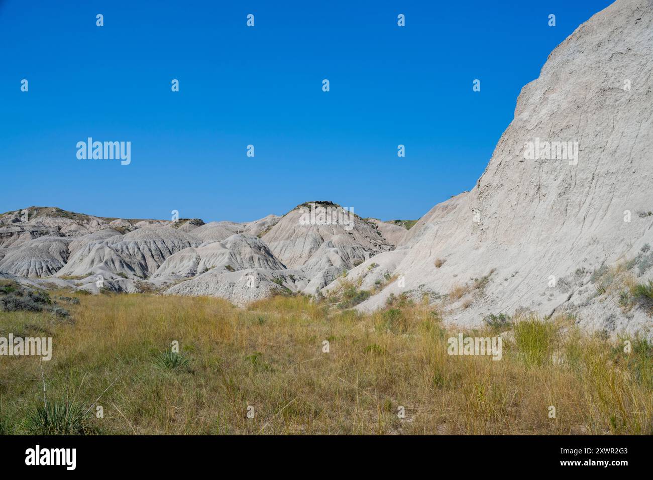 Photograph of the eroded rock and clay formations at Toadstool Geologic ...