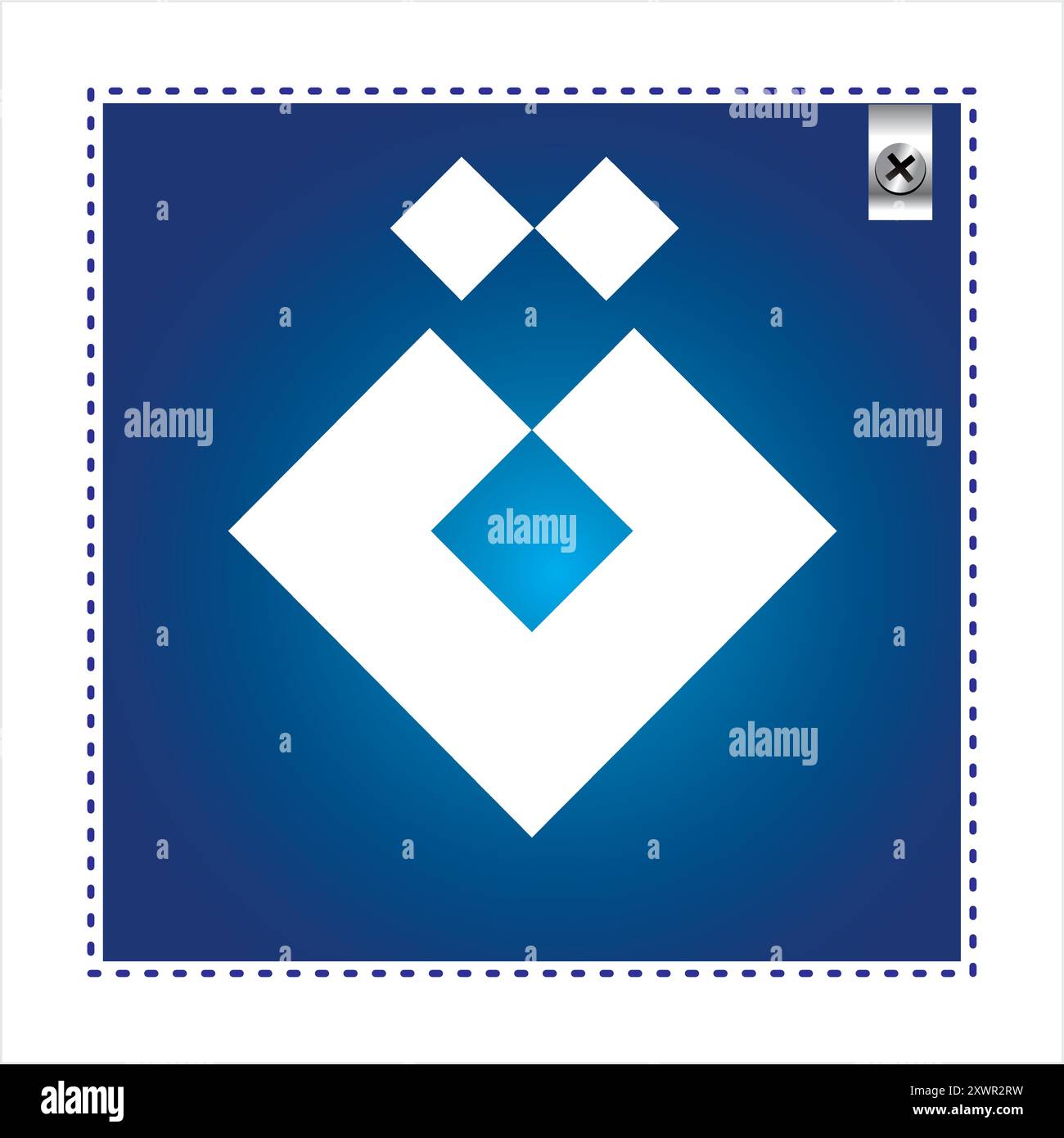 Arabic Kufic Typography A-Z Blue and Silver Alphabet Set with long ...