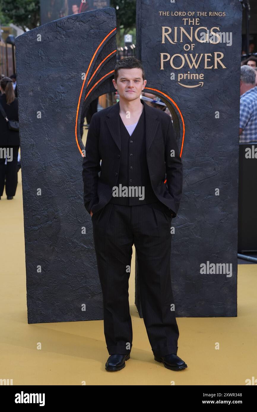 Robert Aramayo arriving at the World premiere for Season Two of The ...