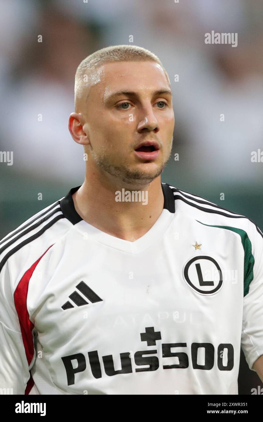 Blaz Kramer of Legia Warszawa seen during the UEFA Conference League ...