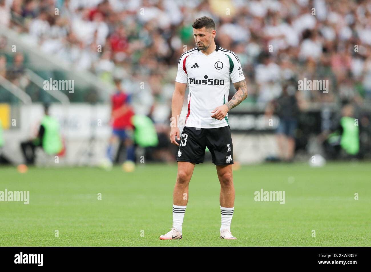 Pawel Wszolek of Legia Warszawa seen in action during the UEFA ...