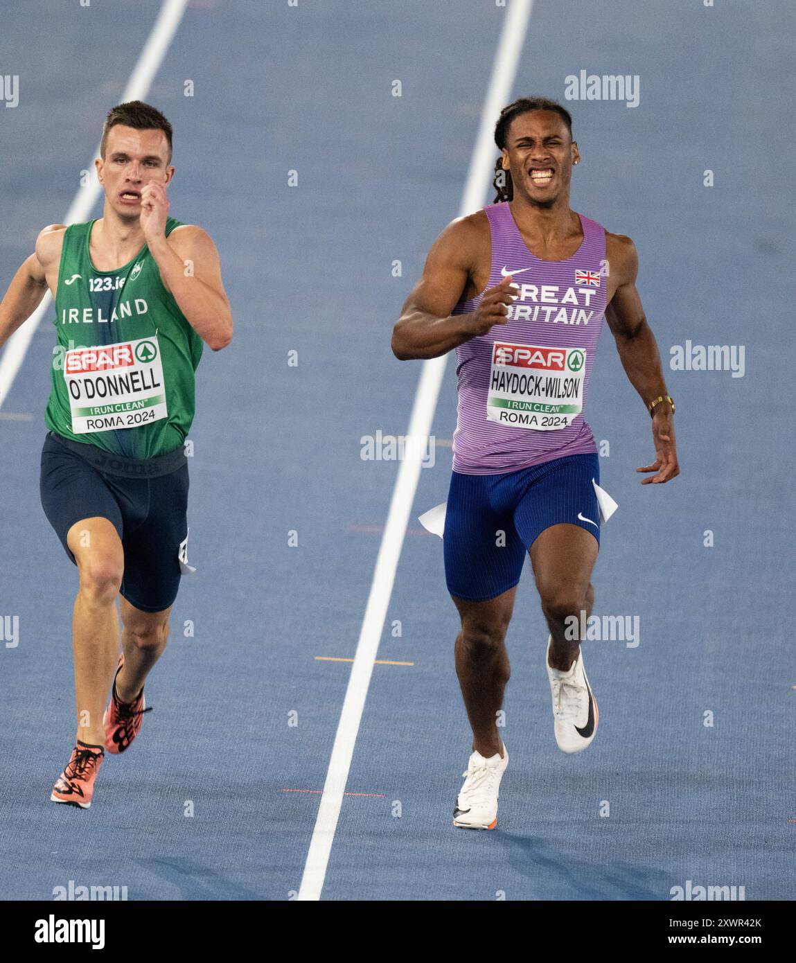 Alex Haydock-Wilson of Great Britain competing in the men’s 400m semi ...