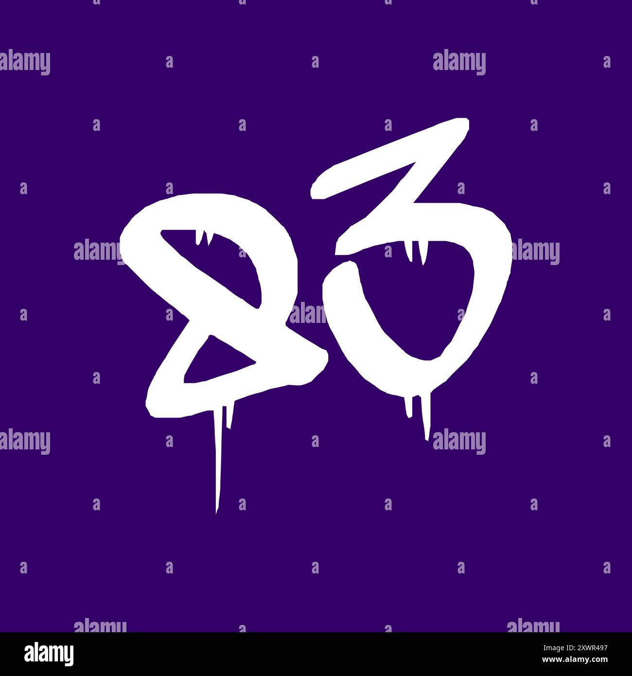 number signs with extraordinary styles and letter shapes with beautiful ...