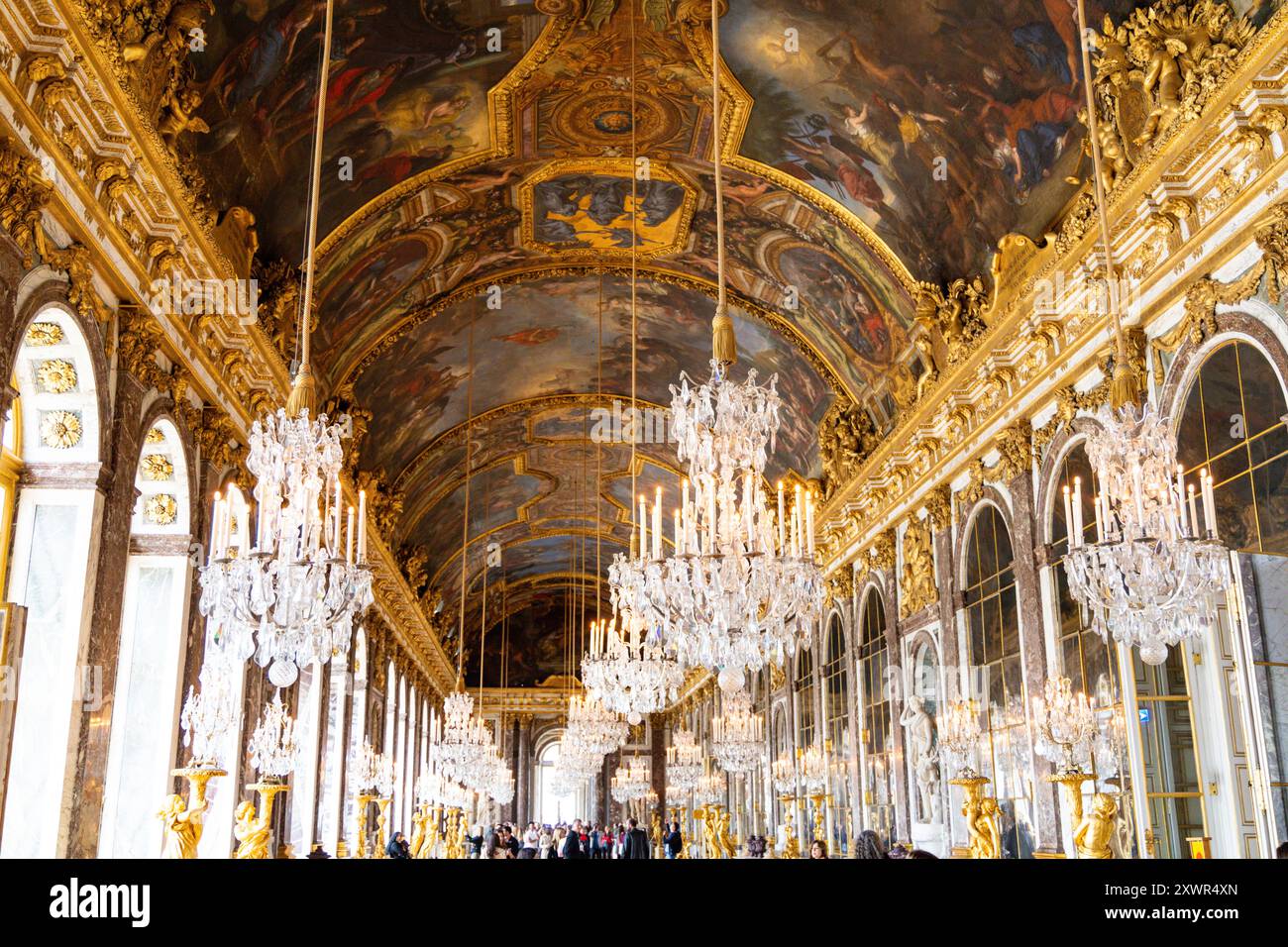 Hall of Mirrors, Palace of Versailles, Paris Stock Photo - Alamy
