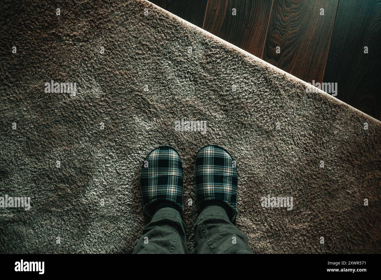 Man standing feet on carpet hi-res stock photography and images - Alamy