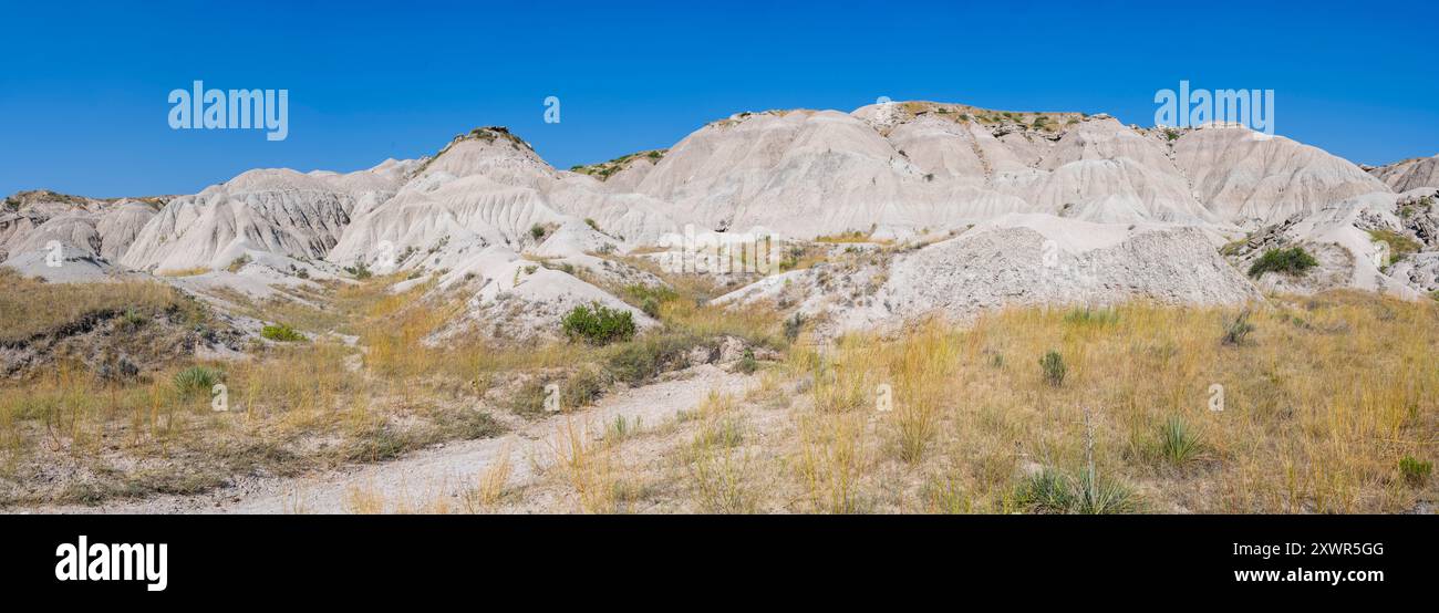 Photograph of the eroded rock and clay formations at Toadstool Geologic ...