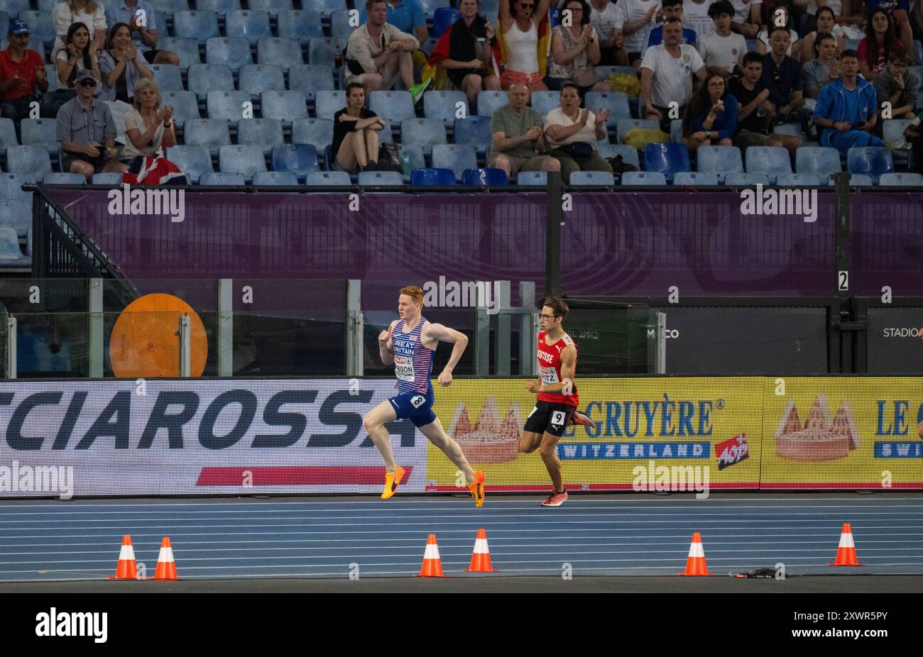 Charles Dobson of Great Britain competing in the men’s 400m semi finals ...