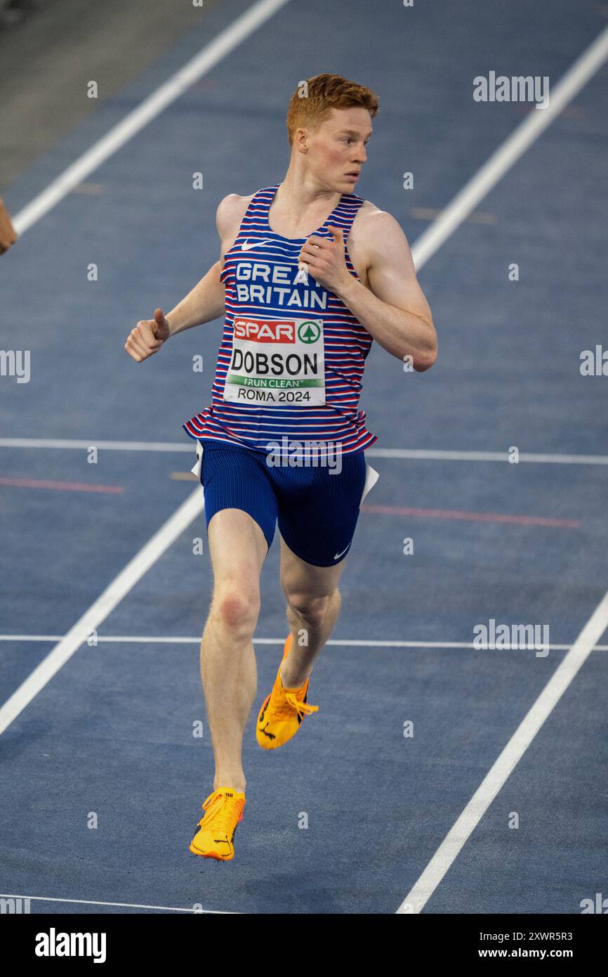 Charles Dobson of Great Britain competing in the men’s 400m semi finals ...