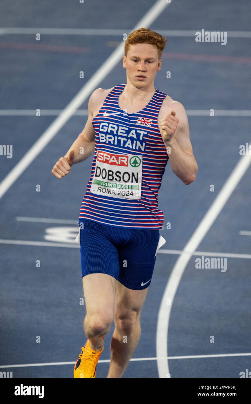 Charles Dobson of Great Britain competing in the men’s 400m semi finals ...