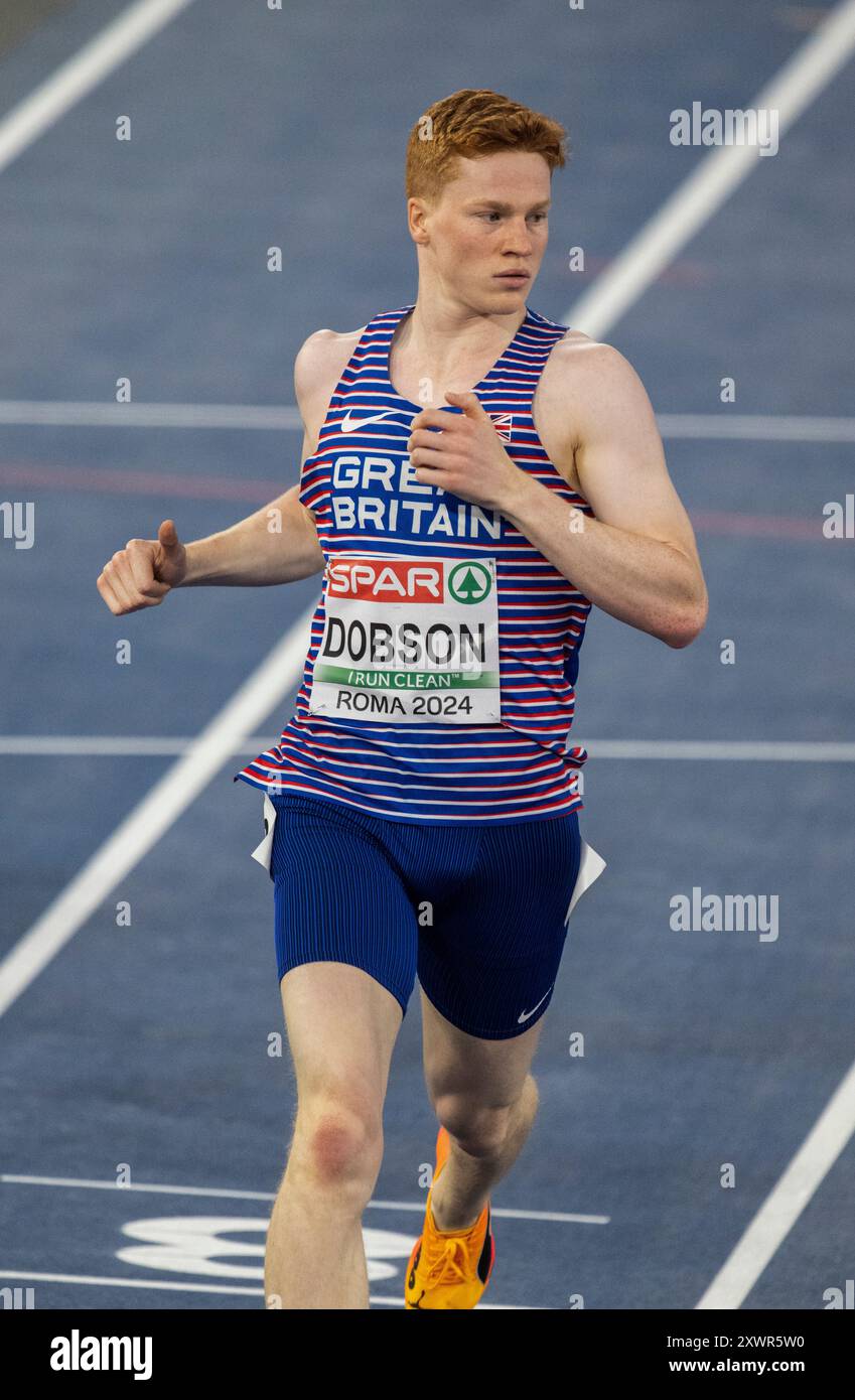 Charles Dobson of Great Britain competing in the men’s 400m semi finals ...