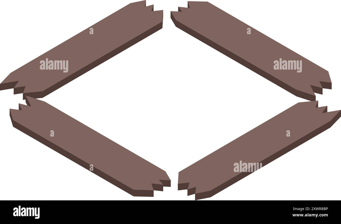 Old broken building piece Stock Vector Images - Alamy