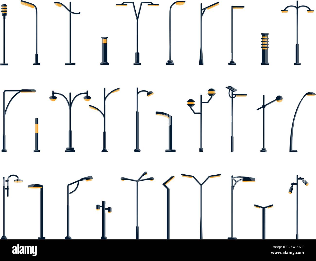 Street Light Poles Color Pages Steel Single Arm Decorative Poles