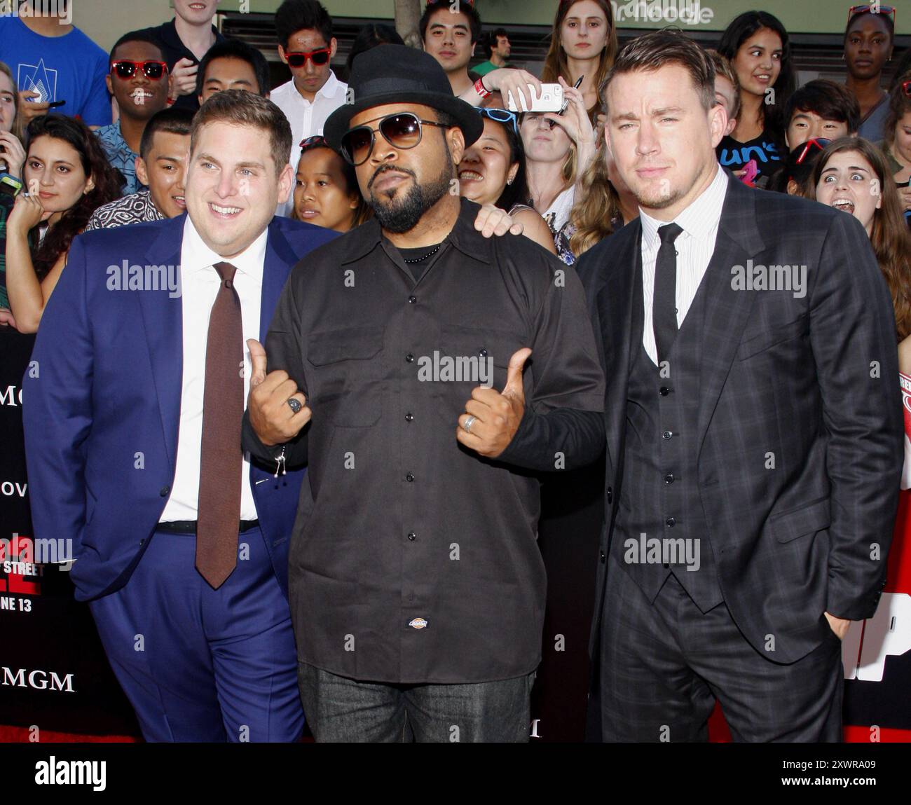 Channing Tatum, Ice Cube and Jonah Hill at the Los Angeles premiere of ...